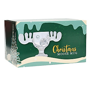 Officially Licensed National Lampoons Christmas Vacation Glass Moose Mug - SINGLE Mug