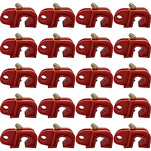 SAFBY Circuit Breaker Lockout Device - Lockout Tagout Kit 20 PCS Breakers Lockout Universal Electrical for Loto Station Lock Out Tag Out Set(20 pcs Universal Single and Multi Pole)