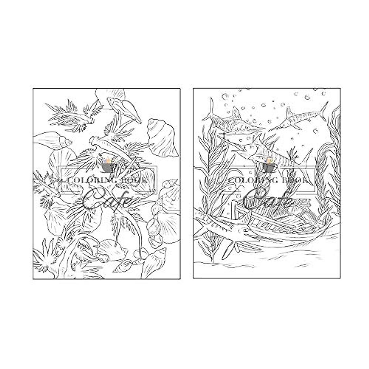 100 Wildlife Scenes: An Adult Coloring Book Featuring 100 Most Beautiful Wildlife Scenes with Animals, Birds and Flowers from Oceans, Jungles, Forests and Savannas