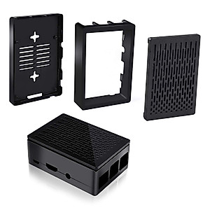 for Raspberry Pi 3B+ 3.5" TFT Touch Screen with Case, Touch Pen and Heat Sink, 320x480 Resolution LCD Display for Raspberry Pi 3 Model B, Pi 2 Model B & Pi Model B