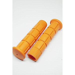 Muzglobal Handlebar End Grips Road Mountain Bike Bicycle Soft Rubber (Orange)