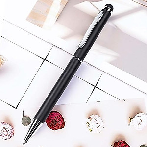 6 Pack Ballpoint Pens,Comfortable Writing Pens，Pretty Metal Stylus Pen Premium Retractable Metal Ballpoint Pen，for Home School Work Office Supplies (A)