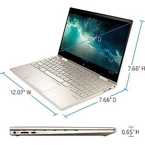 HP 2020 Envy x360 2-in-1 13.3" FHD IPS Touchscreen Laptop Intel Evo Platform 11th Gen Core i7-1165G7 8GB Memory 1024GB SSD Pale Gold - Backlit Keyboard -Fingerprint Reader -Thunderbolt - WiFi 6