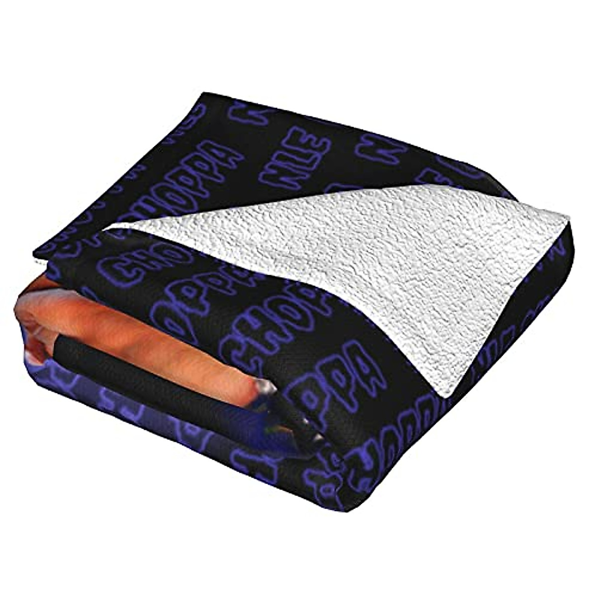 NLE Choppa Blanket Rug Soft Throw Fleece Blankets for Gift Bed Sofa 50"X40" Lightweight Flannel Blanket Bedding