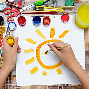 Kosiz 100 Sheets White Cardstock Paper 11.6 x 11.7'' 185 GSM 70 lb Card Stock Smooth Printer Cardstock for Arts Scrapbooking Wedding Invitations Menus Business Greeting Cards, 98 Brightness