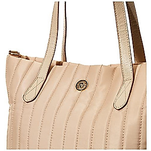 Anne Klein Quilted Nylon Medium Tote, Sandstone