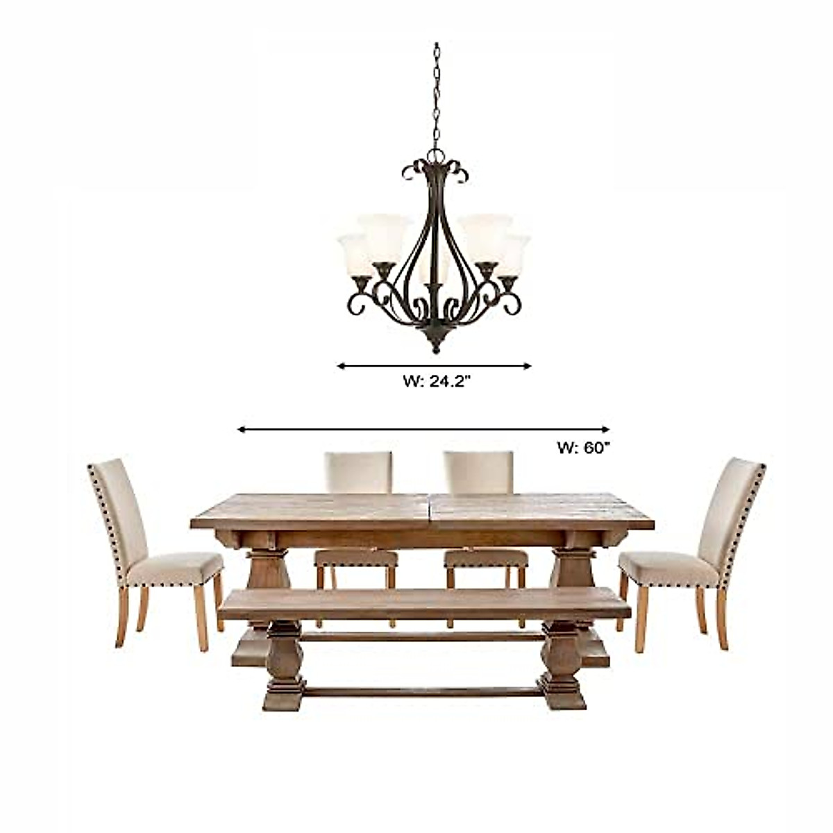 Hampton Bay 5-Light Oil Rubbed Bronze Chandelier