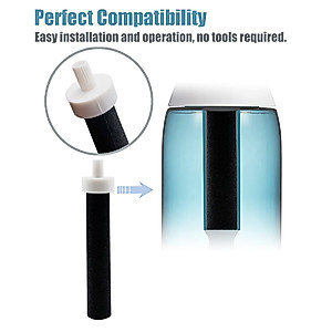 Shurex Water Filters For Brita Plastic, Sport, Stainless Steel, And Hard Sided WaterFilter Bottle, Compatible Brita Replacement Water Bottle Filters (Pack of 3)