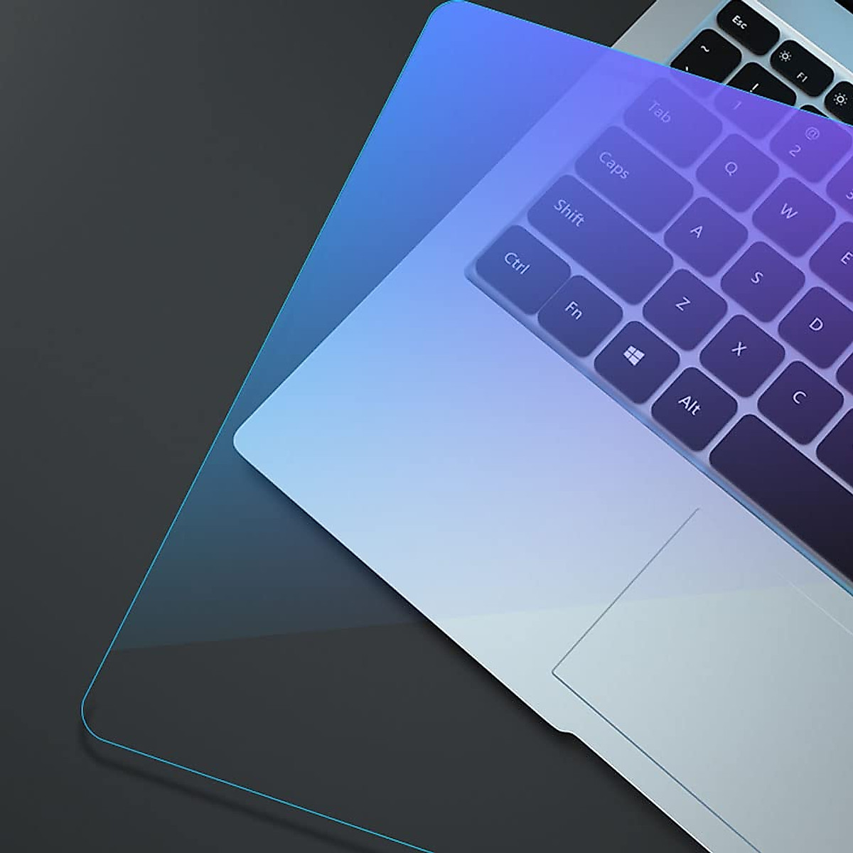 Vaxson Anti Blue Light Tempered Glass Screen Protector, compatible with HP Spectre x360 15-df1000/df1004na/df1010na/df1550nd/df1020ca/df1004tx 15.6" Visible Area, 9H Film Protectors [ Not Full Coverage ]