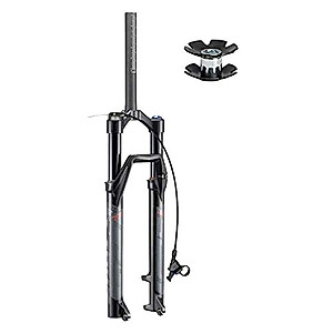 LvTu Mountain Bike Suspension Fork 26 27.5 29 Inch, Magnesium Alloy with Expander Plug Accessories (Color : Remote Lockout, Size : 26 inch)