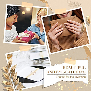 500 Pcs You're Invited Seals Stickers for Wedding Invitations Wedding Stickers for Envelopes Rose Gold Envelope Seals Envelope Stickers DIY Handmade Wedding Labels, 1.3 Inches