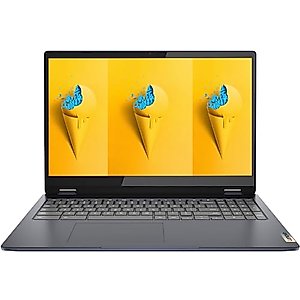Lenovo Flex 3i Chromebook 15.6" FHD Touch Screen Laptop, Intel Celeron N4500 Processor, Intel UHD Graphics, 4GB RAM, 128GB Storage(64GB PCIe SSD+5ave 64GB Flash Memory), Chrome OS, Blue
