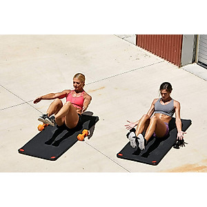 SPRI Hanging Exercise Mat, Fitness & Yoga Mat for Group Fitness Classes, Commercial Grade Quality with Reinforced Holes, 56" L x 23" W x 3/8" Thick