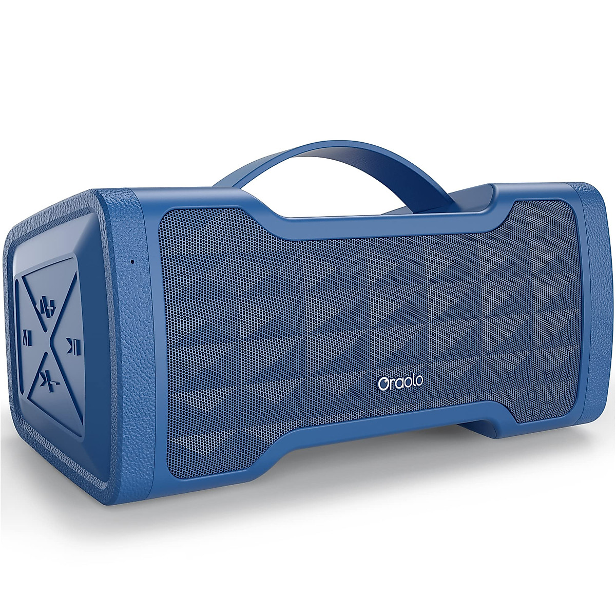 Oraolo Loud Bluetooth Speakers 40W Portable Bluetooth Speaker Large Stereo Sound, IPX6 Waterproof, Support USB/AUX Input, Built-in Mic for Home Party Outdoor (Blue)