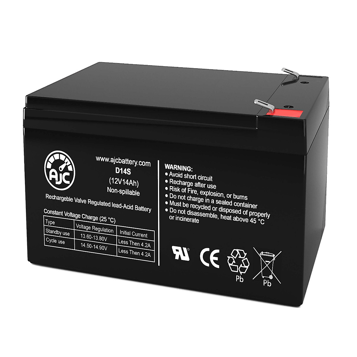 AJC Battery Compatible with Scooterteq 6FM14 12V 14Ah Mobility Scooter Battery