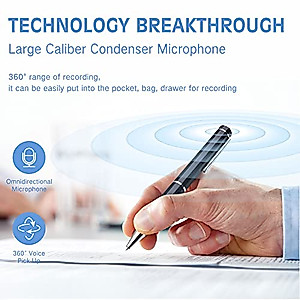 64GB Smart Digital Voice Recorder with Card Reader, Upgraded Recording Device Voice Activated Recorder for Interviews/Lectures/Meetings, Portable Audio Recorder with Playback, Powerful & Easy to Use