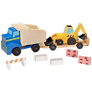 Melissa & Doug Classic Toy Dump Truck & Loader