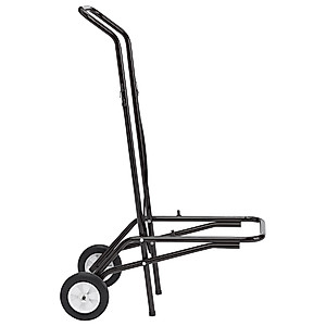 National Public Seating Powder Coated Steel Dolly for 9000 Chair - Dark Brown