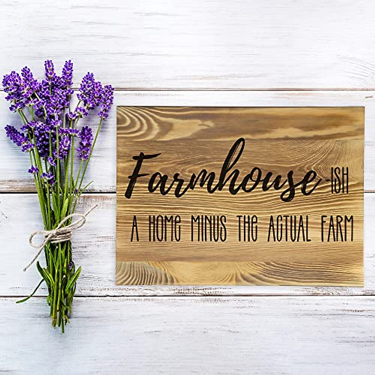 Darware Blank Wood Plaques (2-Pack, Stained Finish); Rectangular Wooden Signs for DIY, Crafts 12x16 Inch