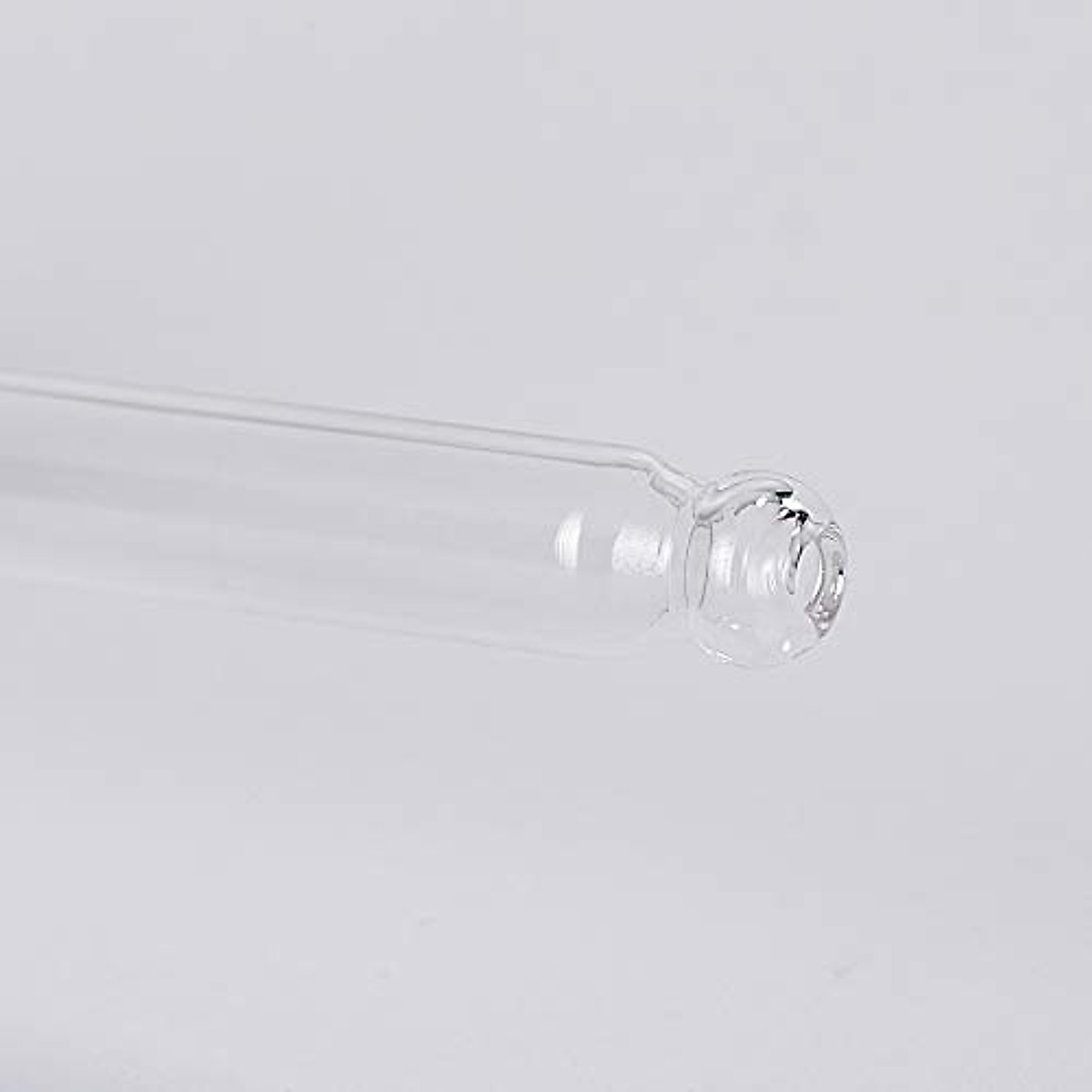 JHCFillé 1oz (30ml) Dropper Bottles, Clear Glass Boston Round Bottle with Bamboo Glass Eye Dropper, Tincture Bottles with Dropper, 6 Pack