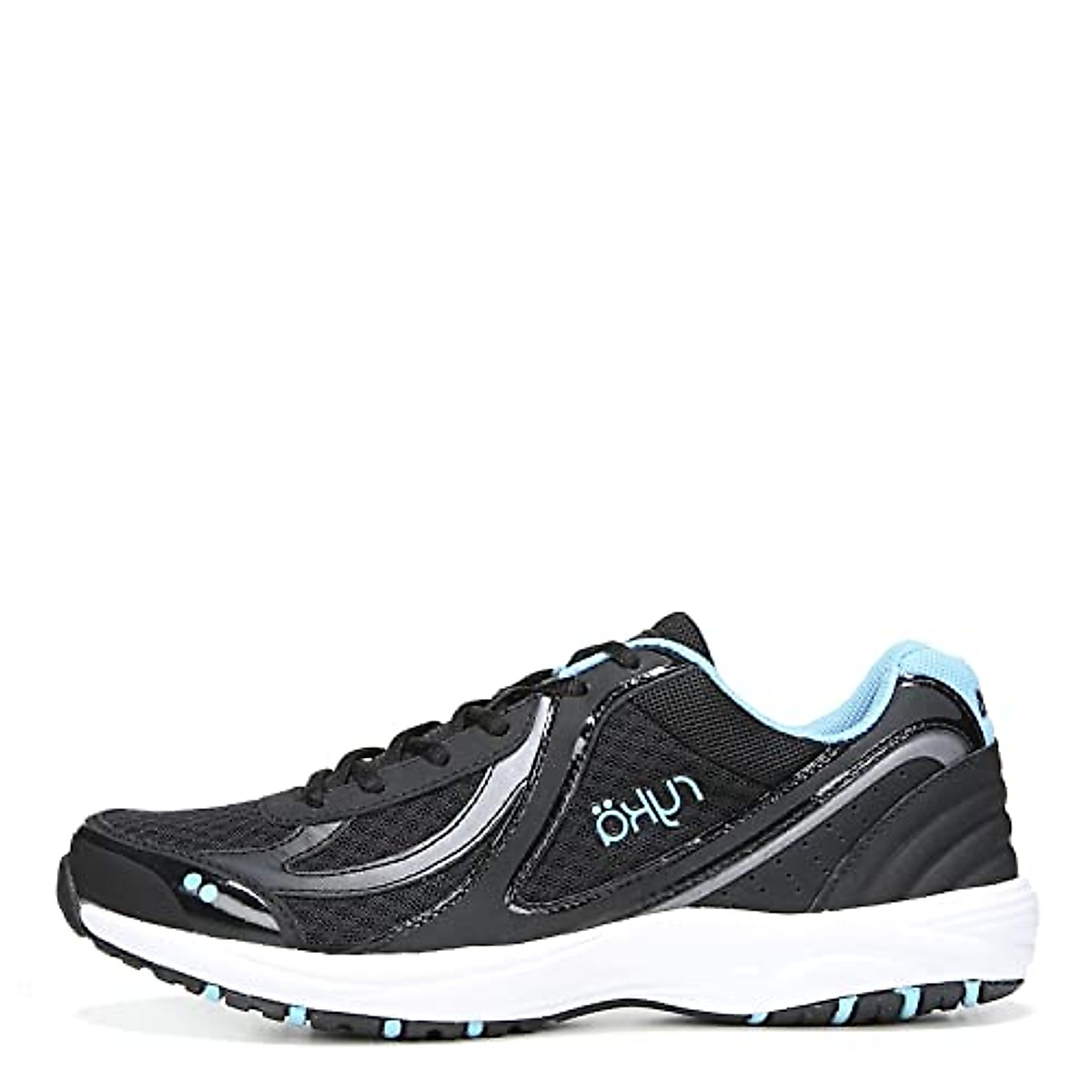 Ryka Women's Dash 3 Athletic Shoe, Black/Meteorite/nc Blue, 8.5 M US