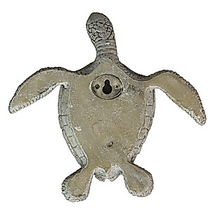 Things2Die4 7 Inch Resin Sea Turtle Sculpture Wall Hanging Beach Home Decor Decorative Art