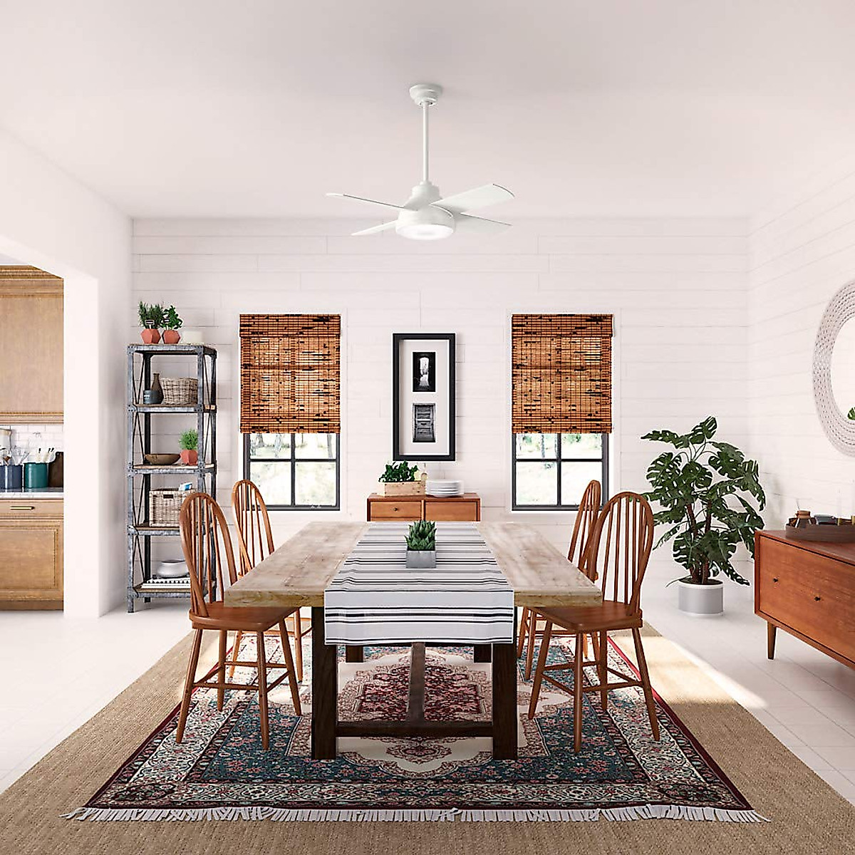 Casablanca Levitt Indoor Ceiling Fan with LED Light and Wall Control