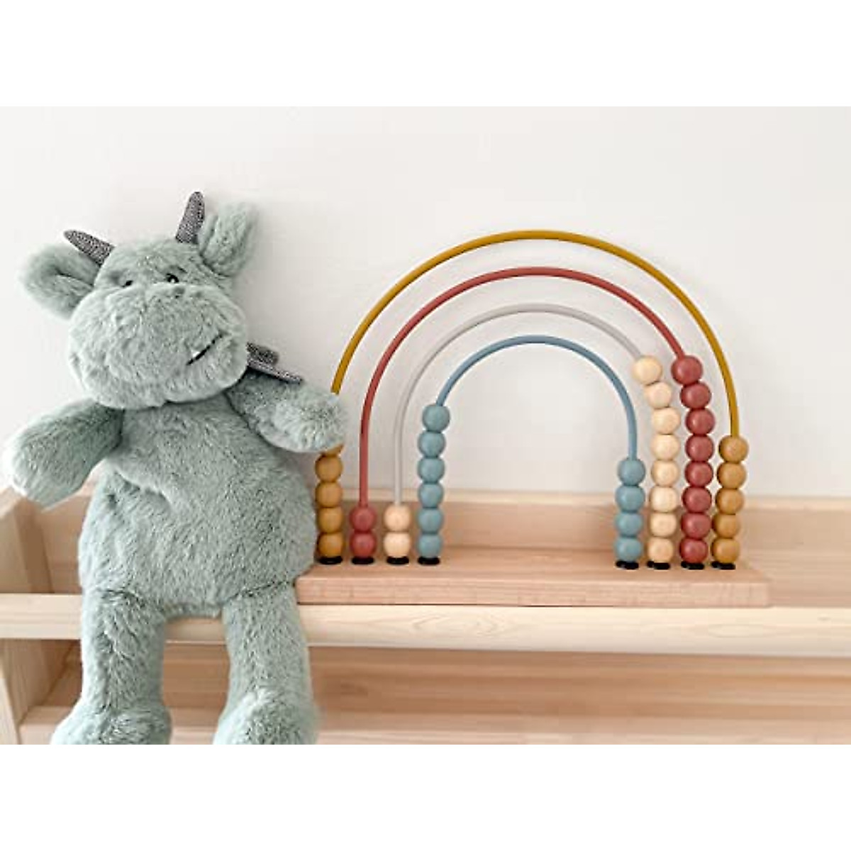 MON AMI Dax Dragon Stuffed Animal- Warmies Microwaveable Plush Pal with Aromatherapy Lavender Scent for Babies and Kids - Stuffed Grey Dragon Plush 11"