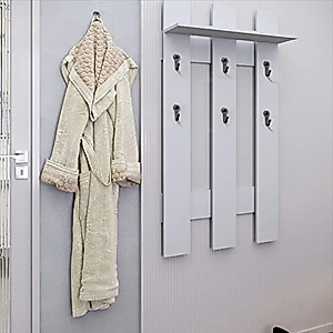 BREYDROK 15Pack Heavy Duty Iron Wall Coat Hook | Coat Hanger Hooks | Hooks for Wall | Mug Hooks with 30 Pieces Screws for Towel, Key, Robe, Coats, Scarf, Bag, Coffee Cup, Mugs, Cap