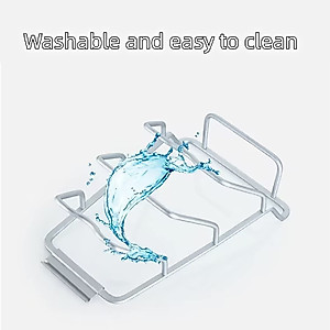 bangminda 2pcs 3 Layer Pot Lid Organizer Pot Lid Holder Cookware Storage Bracket for Cupboard Door/Wall Mounting With Catch Tray, No Drilling Required