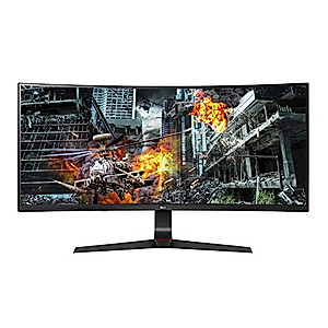 LG 34GL750-B 34 inch 21: 9 Ultragear Curved Wfhd (2560 X 1080) IPS 144Hz G-SYNC Compatible Gaming Monitor (Renewed)