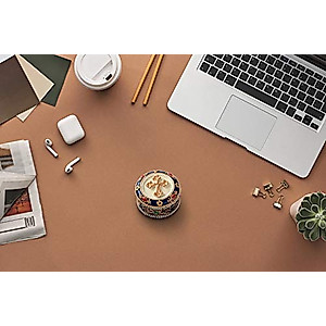 FASHIONCRAFT Golden Cross Rosary Box - 2.75” Trinket Box for Rosary Beads, Keepsakes, Small Jewelry and Mementos