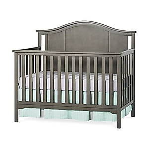 Child Craft Forever Eclectic Cottage Arch Top 4 in 1 Convertible Crib, Converts from Crib to Toddler Bed, Daybed and Full-Sized Bed, Fits Standard Crib Mattress (Dapper Gray)