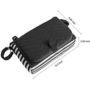 Baby Stroller Organizer Bag for Mom also Converts to a Stylish Shoulder Bag | BONUS Changing Pad | TWO Cup Holders | Mesh Pocket for iPhones, iPads, and Secret Compartment for your Wallets and Keys
