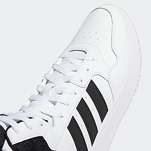 adidas Adult Hoops 3.0 Mid Core Black/Core Black/White 13