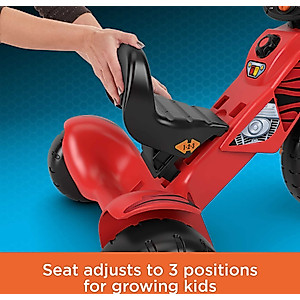 Fisher-Price Harley Davidson Toddler Tricycle Ride-On Preschool Toy, Lights & Sounds Trike with Adjustable Seat