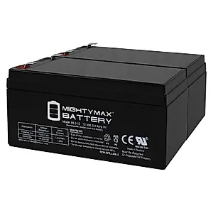 Mighty Max Battery 12V 3AH SLA Battery Replaces Bruno Elan SRE-3000 Medical Lift - 2Pack