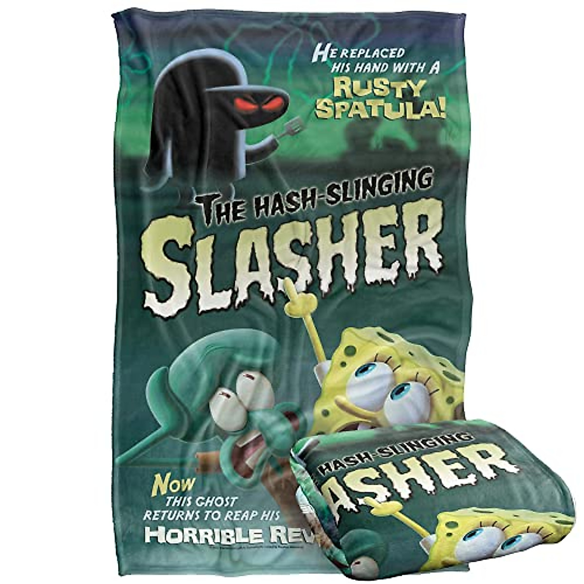 Spongebob Blanket, 36"x58" Hash Slinging Slasher Silky Touch Super Soft Throw Blanket