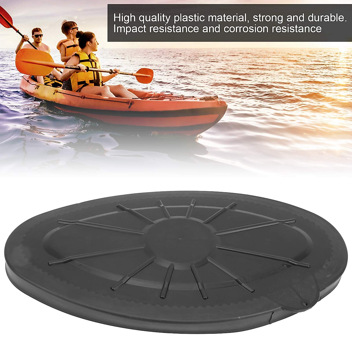 CUEA Plastic Round Hatch Cover, Light and Portable Deck Hatch Cover for Protect Your BoatKayakCanoe