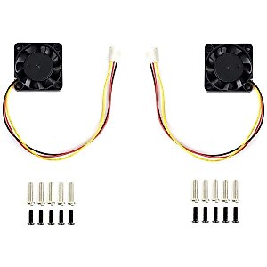 2 Pack Dedicated DC 5V Cooling Fan Compatible with NVIDIA Jetson Nano Developer Kit and B01 Version 3PIN Reverse-Proof Connector 40mm×40mm×10mm Fan