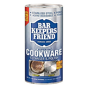 Bar Keepers Friend Superior Cookware Cleanser & Polish | 12-Ounces | 1-Unit