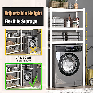 PrimeZone 28" W x 12" D x 59" H Storage Shelves, 5-Tier Adjustable Storage Utility Rack, Heavy Duty Metal Shelving Unit Organization Shelf for Kitchen Pantry Closet Garage Warehouse, White