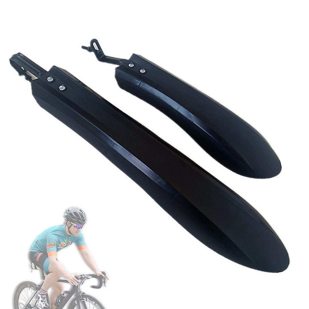 TXMACHINE Mountain Bike Fender Bike Mudguard Set for 24'' 26'' 28" with 1 Bicycle Front and 1 Rear Fenders (1 Set)