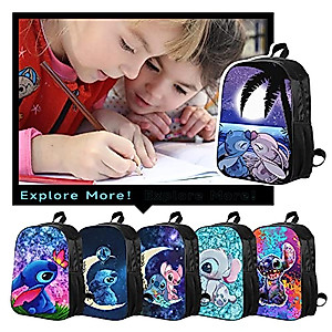 MULINSEN 17 Inch Backpack Anime Cartoon Travel Laptop Backpacks Travel Backpack Casual Travel Bag Daypack for Women Men