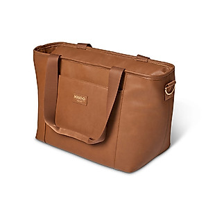 Igloo Cognac 24-Can Luxe Tote Modern Sleek SoftSided Bag