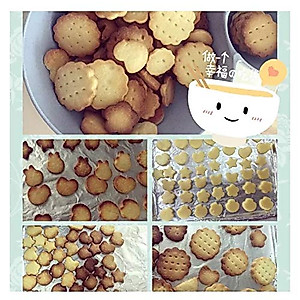 Cofe-BY DIY Veggies Cutter set 12pcs, Flower Star Animals Shapes Mini Fruit Cutters Decorating Kits for Cookies Fondant Cake Decoration Kids Food Bento Box Baking Supplies Home Essentials