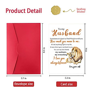 ACHICGIRL Romantic Birthday Gift for Husband, Unique Sweet Birthday Card from Wife, Thank You Husband Birthday Card, Happy Birthday To My Husband