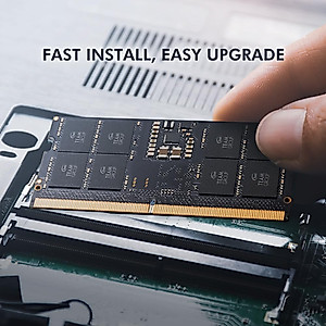 TEAMGROUP Elite SODIMM DDR5 16GB 5600Mhz (PC5-44800) CL46 Non-ECC Unbuffered 1.1V 1Rx8 Single Rank 262 Pin Laptop Memory Module Ram - TED516G5600C46A-S01