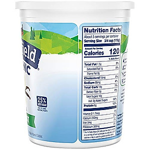 Stonyfield Organic Lowfat Yogurt, Vanilla, 32 oz. – 6g of Protein, Multiserving Yogurt