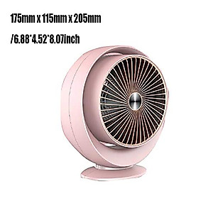 Akabsh Mini Desk Heater, Office Desk Wall-Mounted Dual-Purpose Portable Fast Heating Heater US Version Air Warmer Fan Heaters